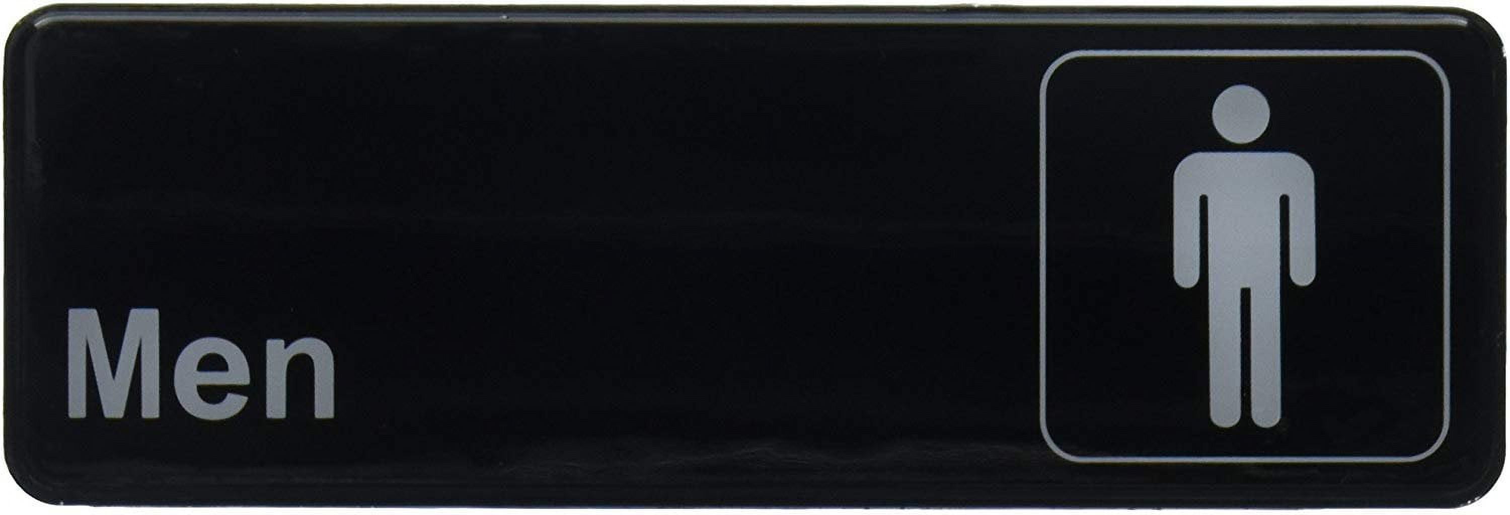 Winco Sign 3 Inch by 9 Inch Men - Walmart.com