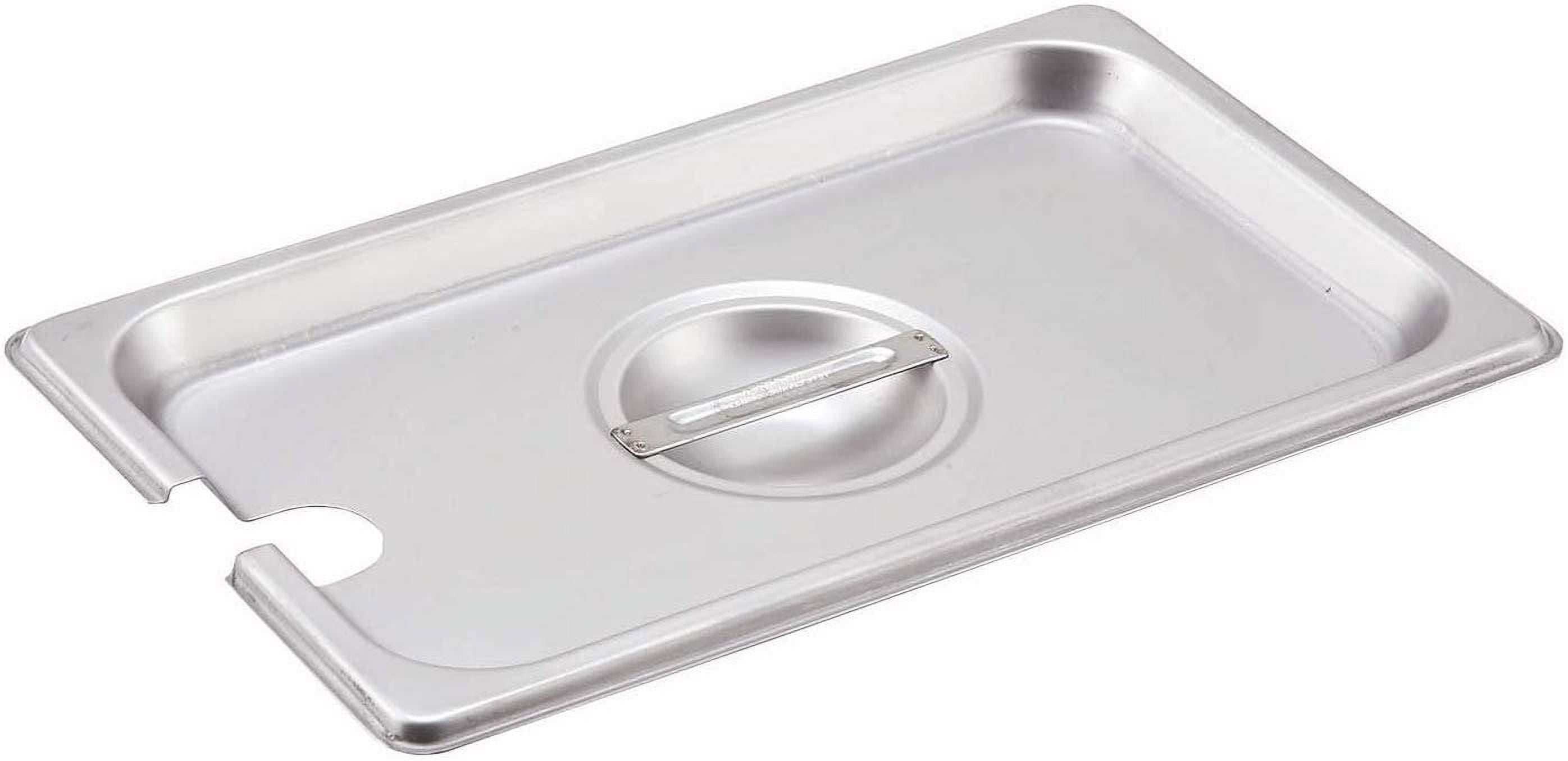 Winco SPCQ, Quarter-Size Slotted Stainless Steel Steam Table Pan Cover ...
