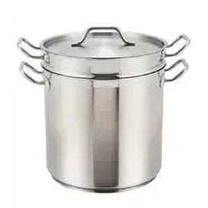 Winco SSDB-12 12 Qt. Master Cook Double Boiler W/ Cover, Stainless ...