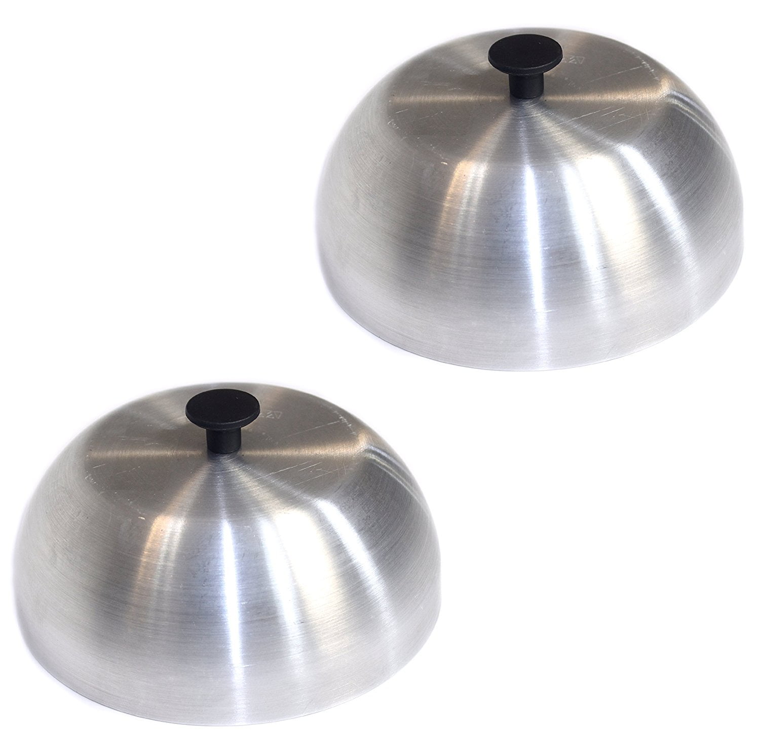 Winco Set of 2 Hamburger Covers, Aluminum Grill Burger Covers - Walmart.com