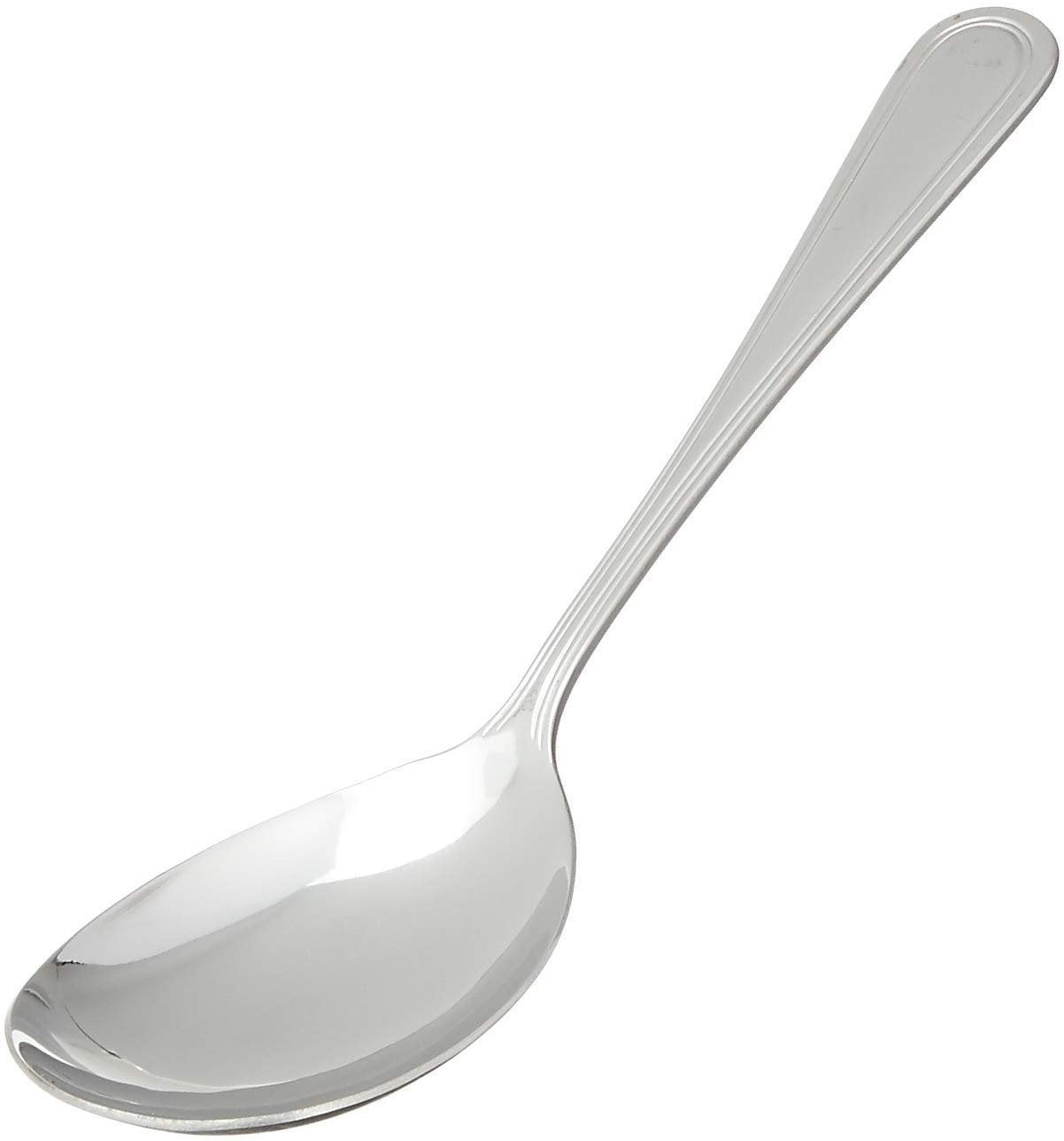 Winco Shangarila 12-Piece Bowl Serving Spoon Set, Large, 18-8 Stainless ...