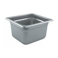 Winco Sixth Size 4" Steam Table Pan 7.0" L X 6.5" W X 4.1" H Silver ...