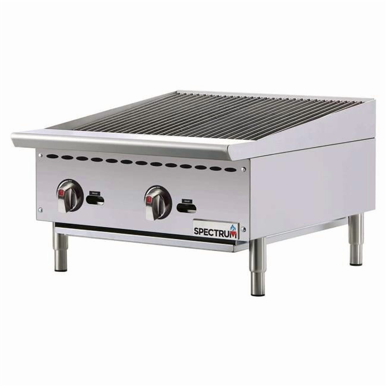 Winco NGCB-24R Spectrum Gas Charbroiler, 24 in. Wide, Natural Gas ...