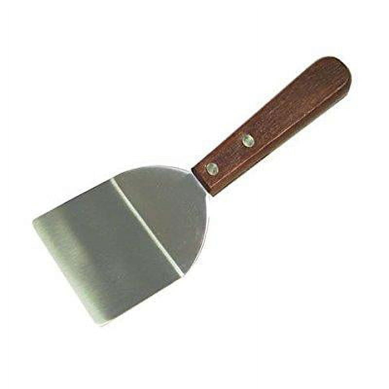 Winco TN32 Stainless Steel Mini Turner with Wooden Handle - Walmart.com