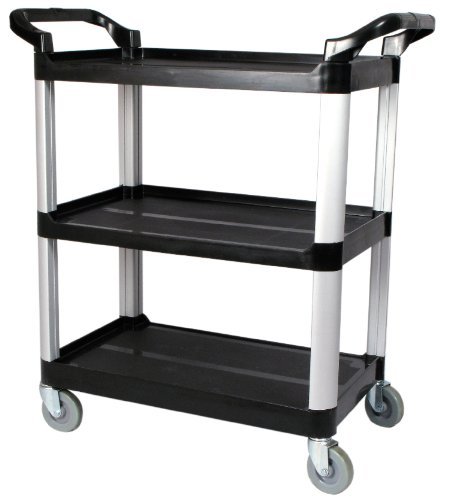 Winco USA 3-Tier Utility Cart, Black - Walmart.com