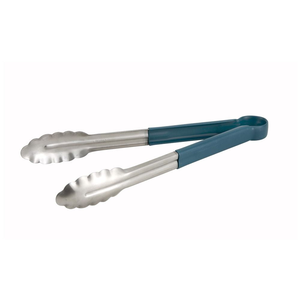 Winco UT-12HP-G, 12-Inch Heavy Duty Utility Tong with Green Plastic ...