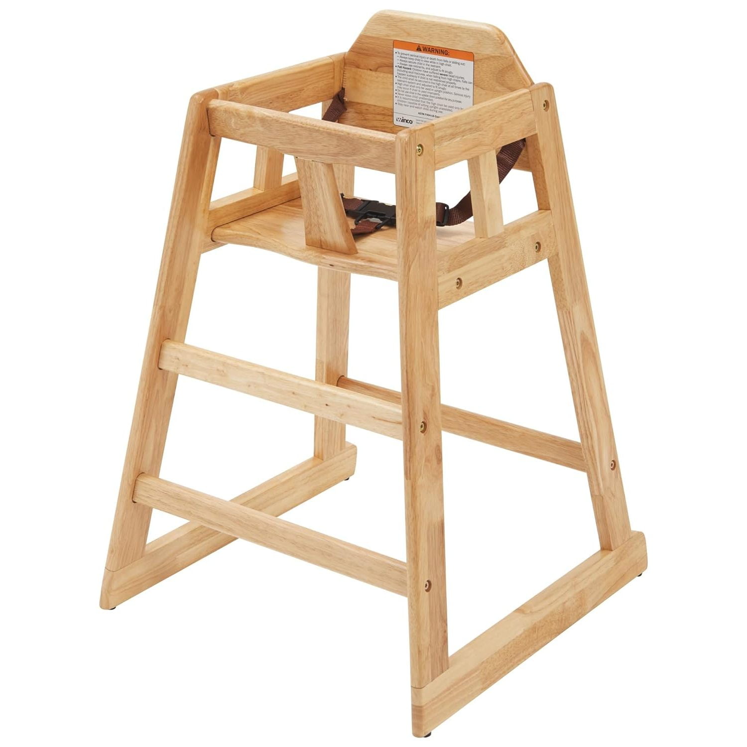 Winco Unassembled Wooden High Chair, Natural,Tan, Medium - Walmart.com