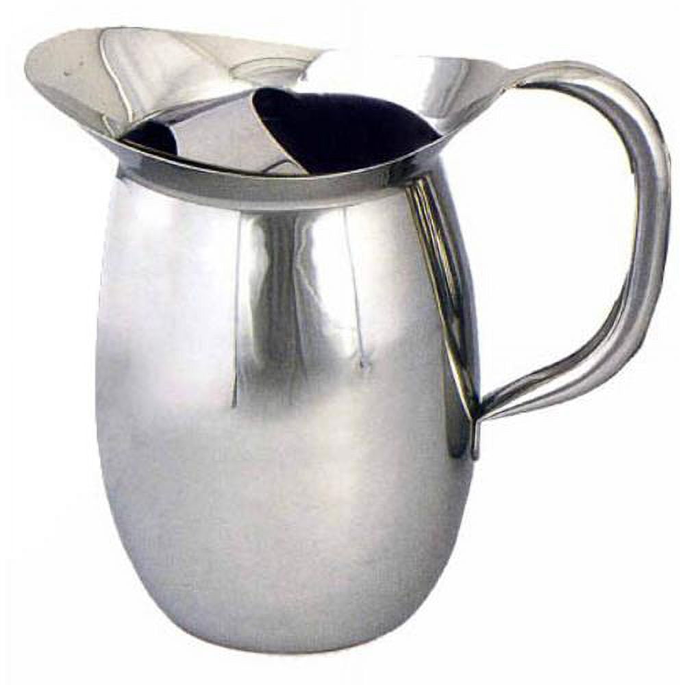 Winco Large 3 qt Stainless Steel Bell Pitcher With Ice Guard - Walmart.com