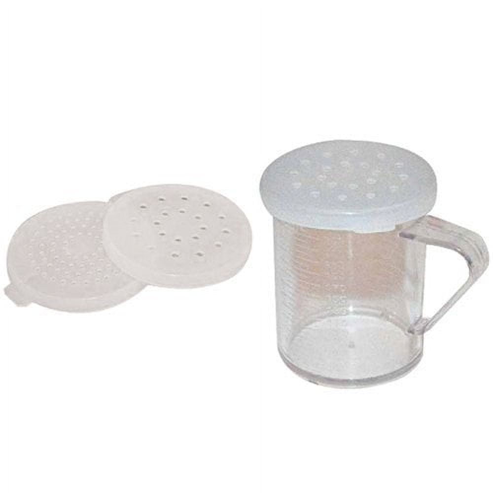 Winco 10 Oz Polycarbonate Dredge Set with 3 Snap-on Lids for Seasoning ...