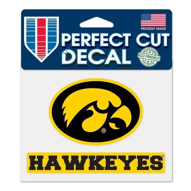 Wincraft Iowa Hawkeyes Decal 4.5x5.75 Perfect Cut Color - Walmart.com