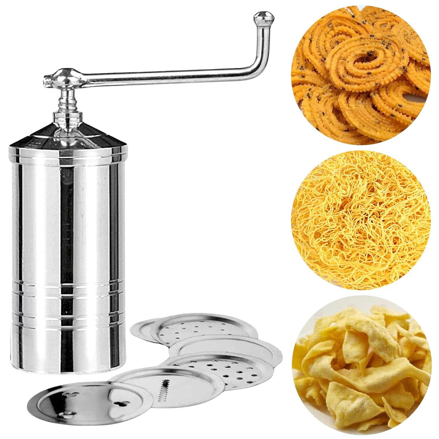 Wincy Sev Sancha Sevaiya Maker Stainless Steel Machine with 6 Different ...