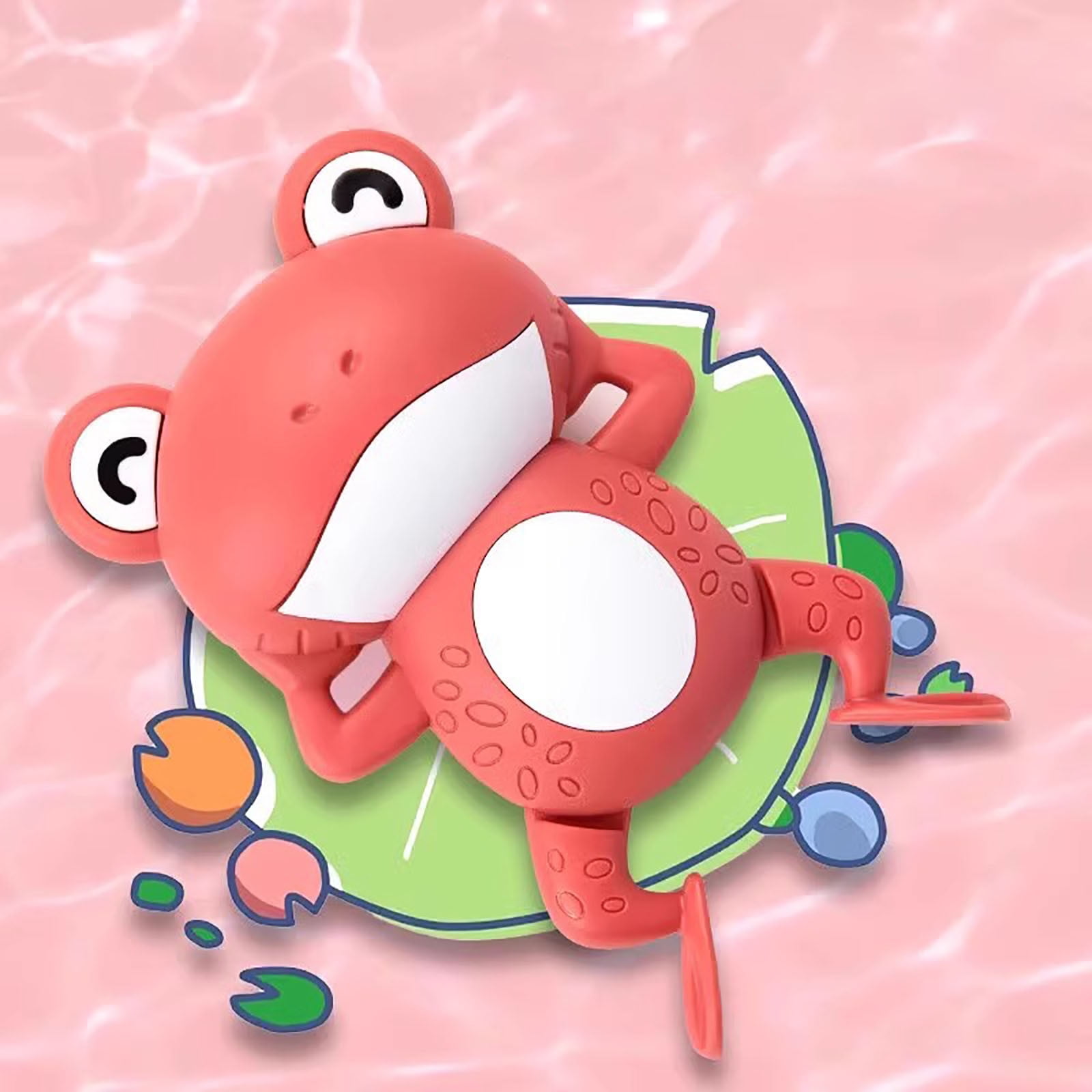 Wind Up Bath Frogs for Kids, Swimming Frog Toys in Assorted Colors ...