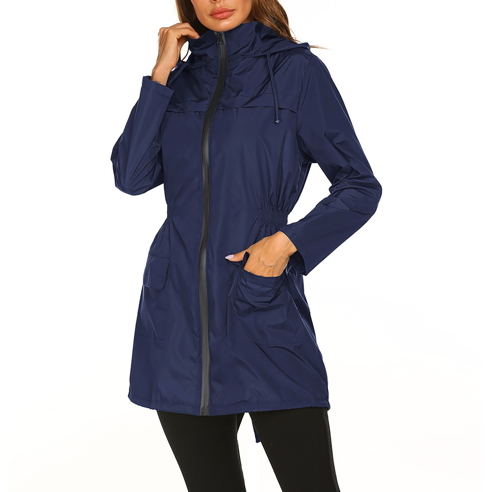 Wind Breaker Jacket Womens Rain Jacket Women Rain Coat Trench Coat ...
