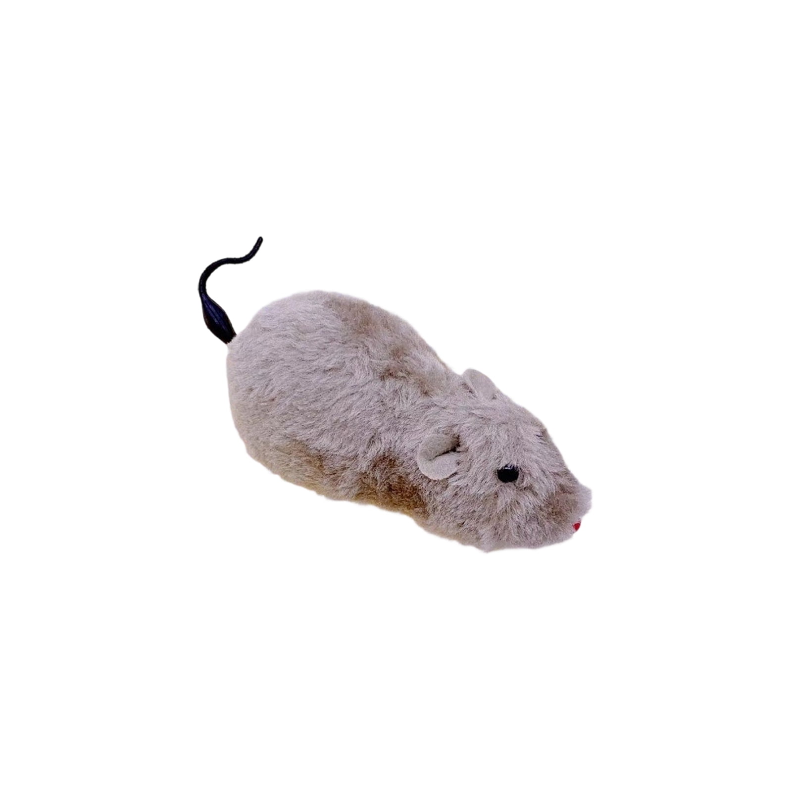 Wind Up Cat Toy Mouse, Mechanical Self-Moving Furry Mice with Long ...