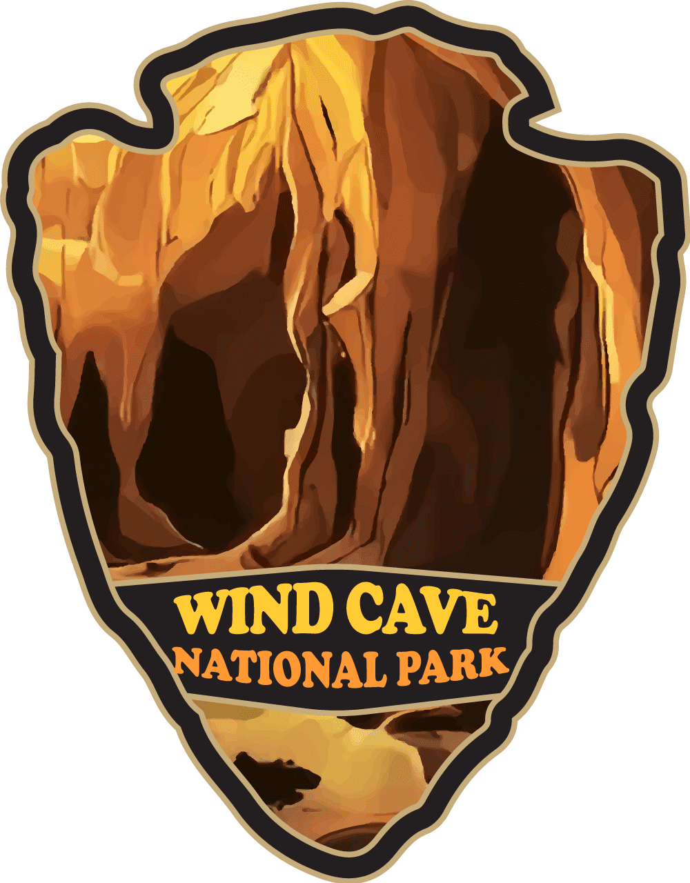 Wind Cave National Park Decal Sticker 6 inches - US National Parks ...