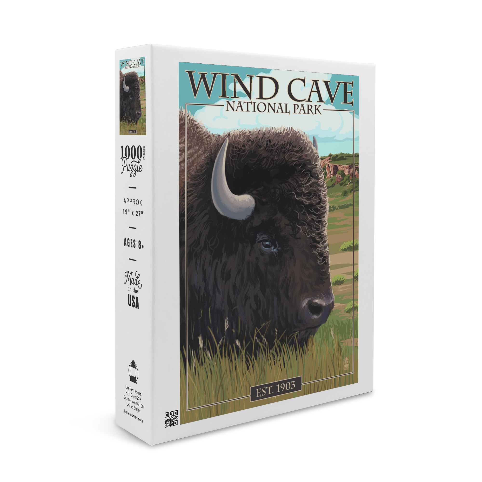 Wind Cave National Park, South Dakota, Bison (1000 Piece Puzzle, Size ...