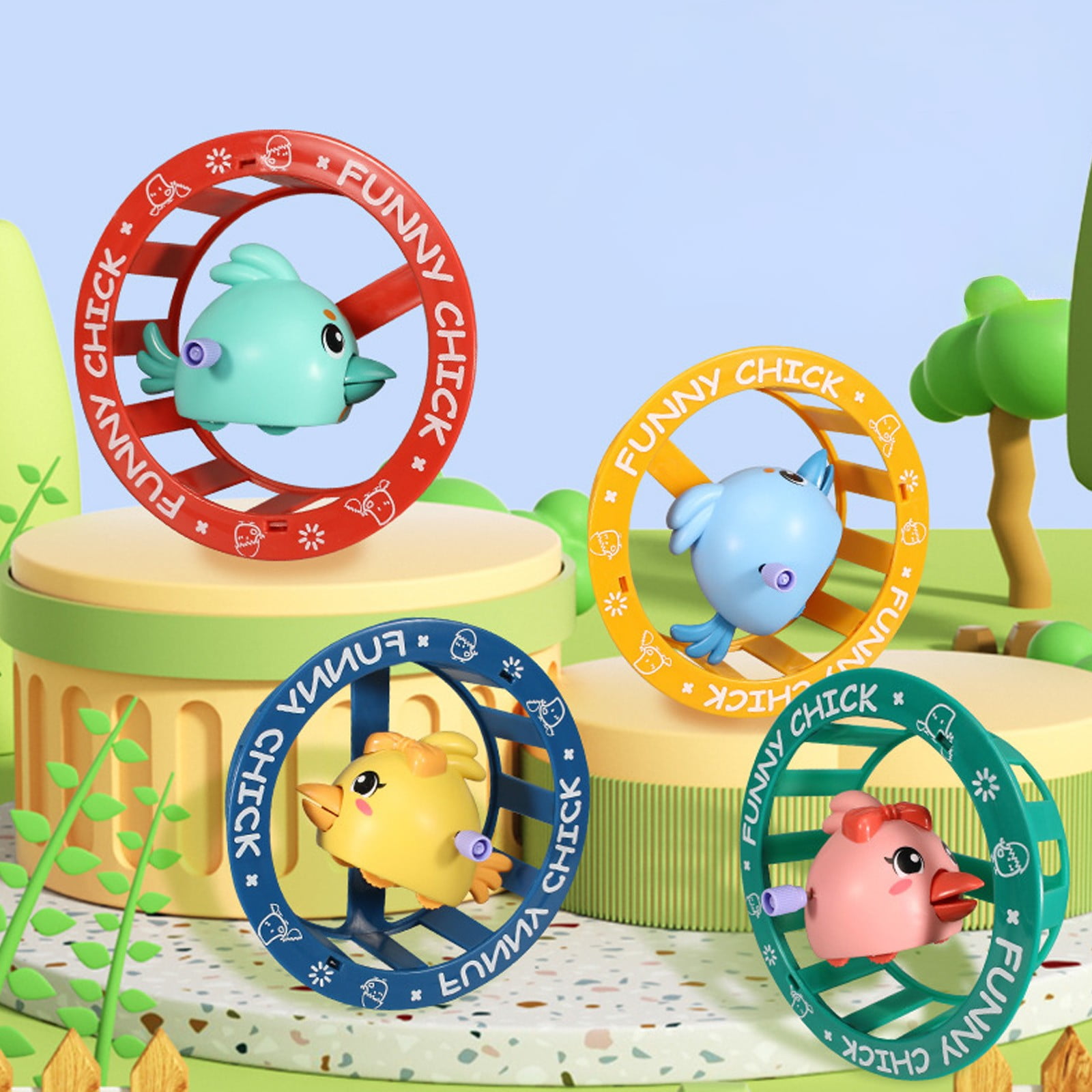 Wind Up Chicken Toy | Spinning Mechanical Clockwork with Moving Tail ...