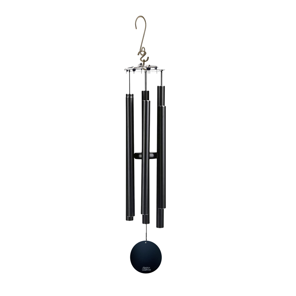 Wind Chime - 50in Basic Design - Black Tube - Walmart.com