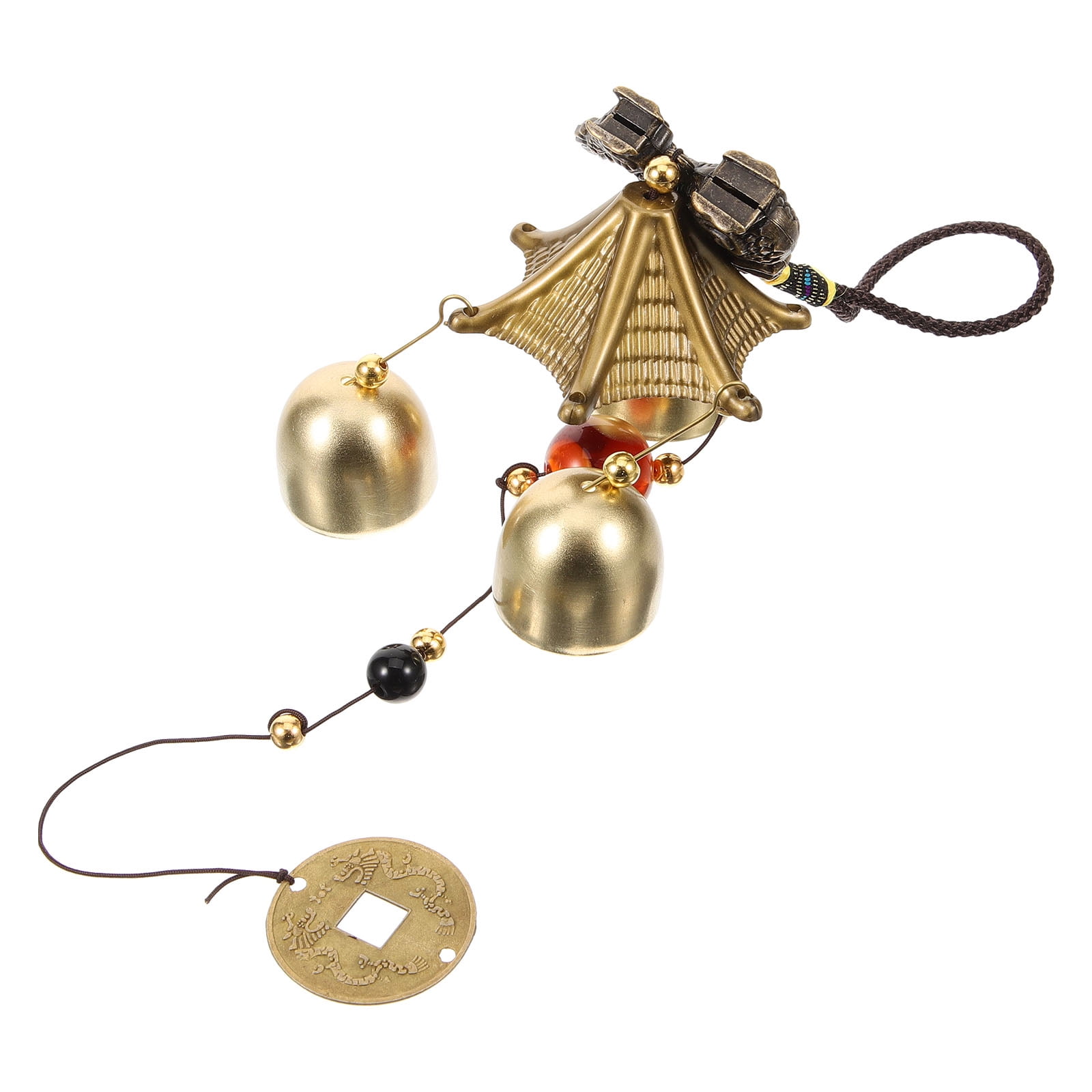 Wind Chime Chimes Light Weight Black Curtain Rod Rotatable Blue ...