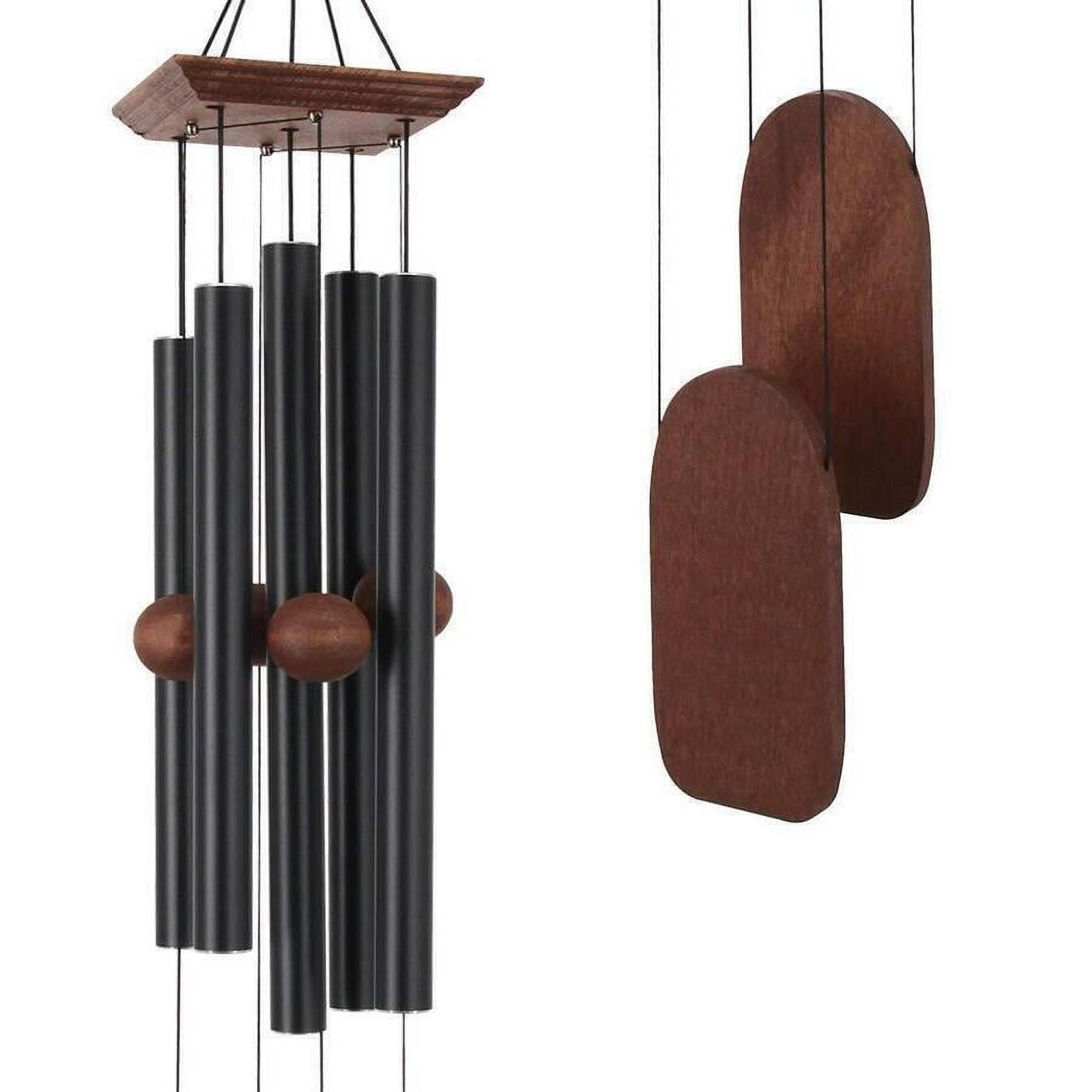 Wind Chime, Deep Resonant Bass Sound w/ 5 Metal Tube, 48" - Walmart.com