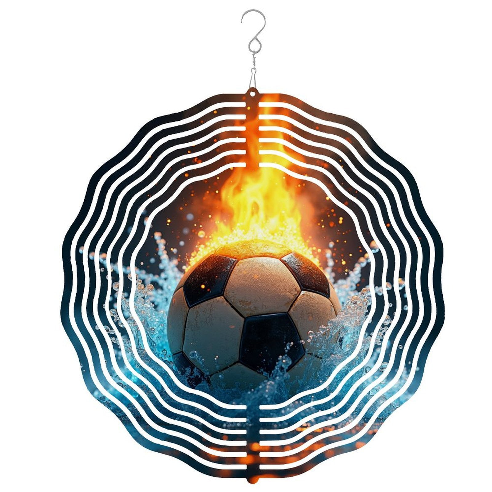 Wind Chime" _Fire And Fusion_ The Soccer Ball's Dynamic Transformation ...
