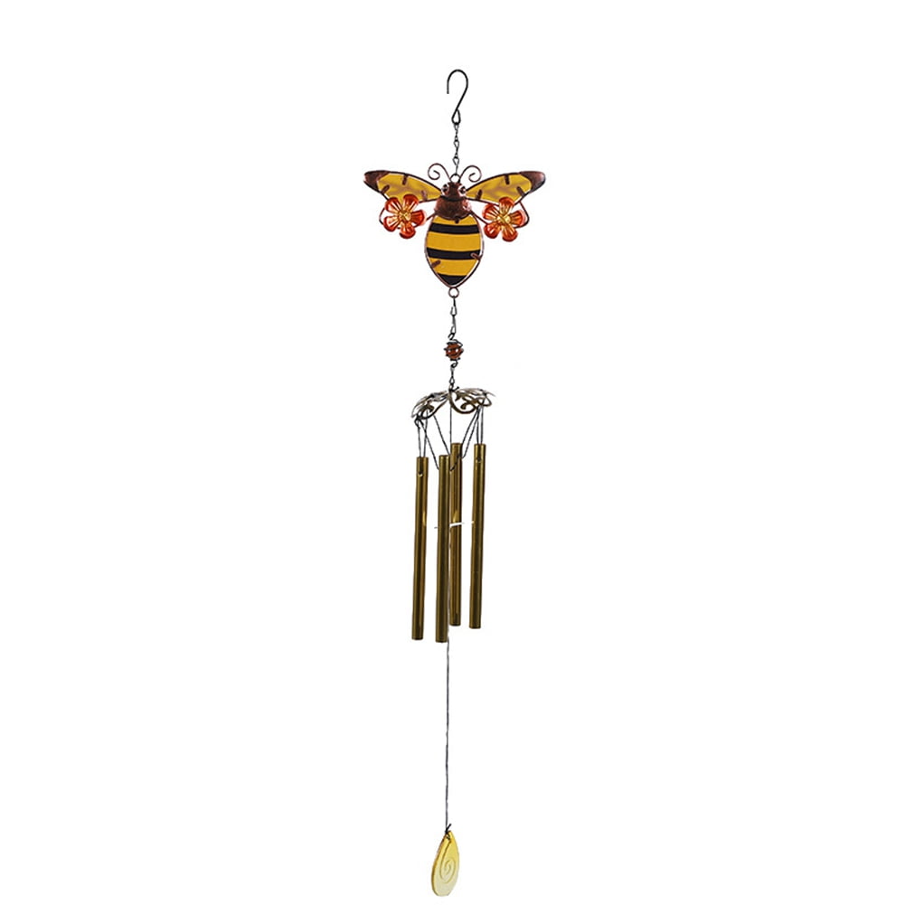 Wind Chime Hanging Decoration Metal Beetles and Bees Wind Bell Hanging ...