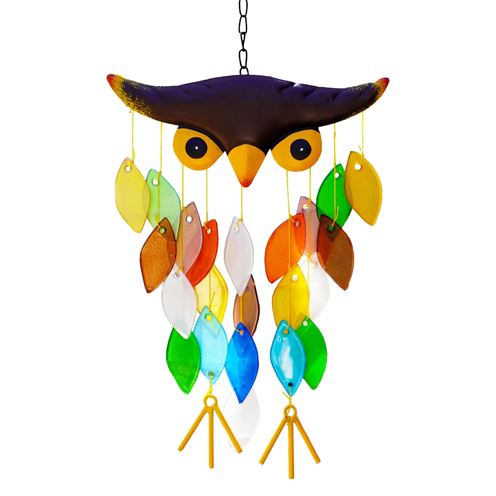 Wind Chime Iron Owl Wind Chimes For Wall Hanging Home Art Decor For ...