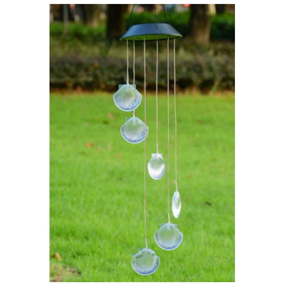 UEETEK Solar Wind Chimes with Color Changing LED Light for Outdoor and ...