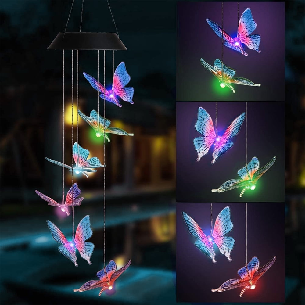 Wind Chime Lamp,Lamp Wind Solar Panel Solar Panel Lamp Powered Sun Wind ...