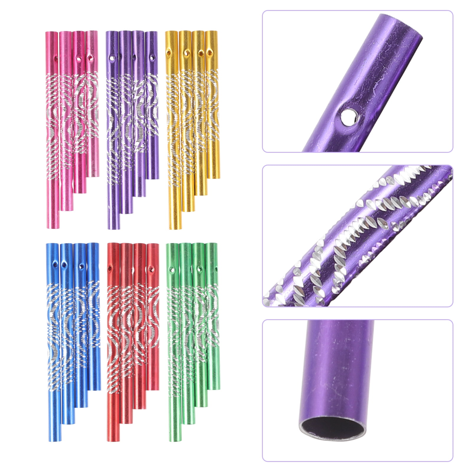 Wind Chime Metal Tubes,24Pcs Wind Chime Tubes DIY Wind Chime Wind Chime ...