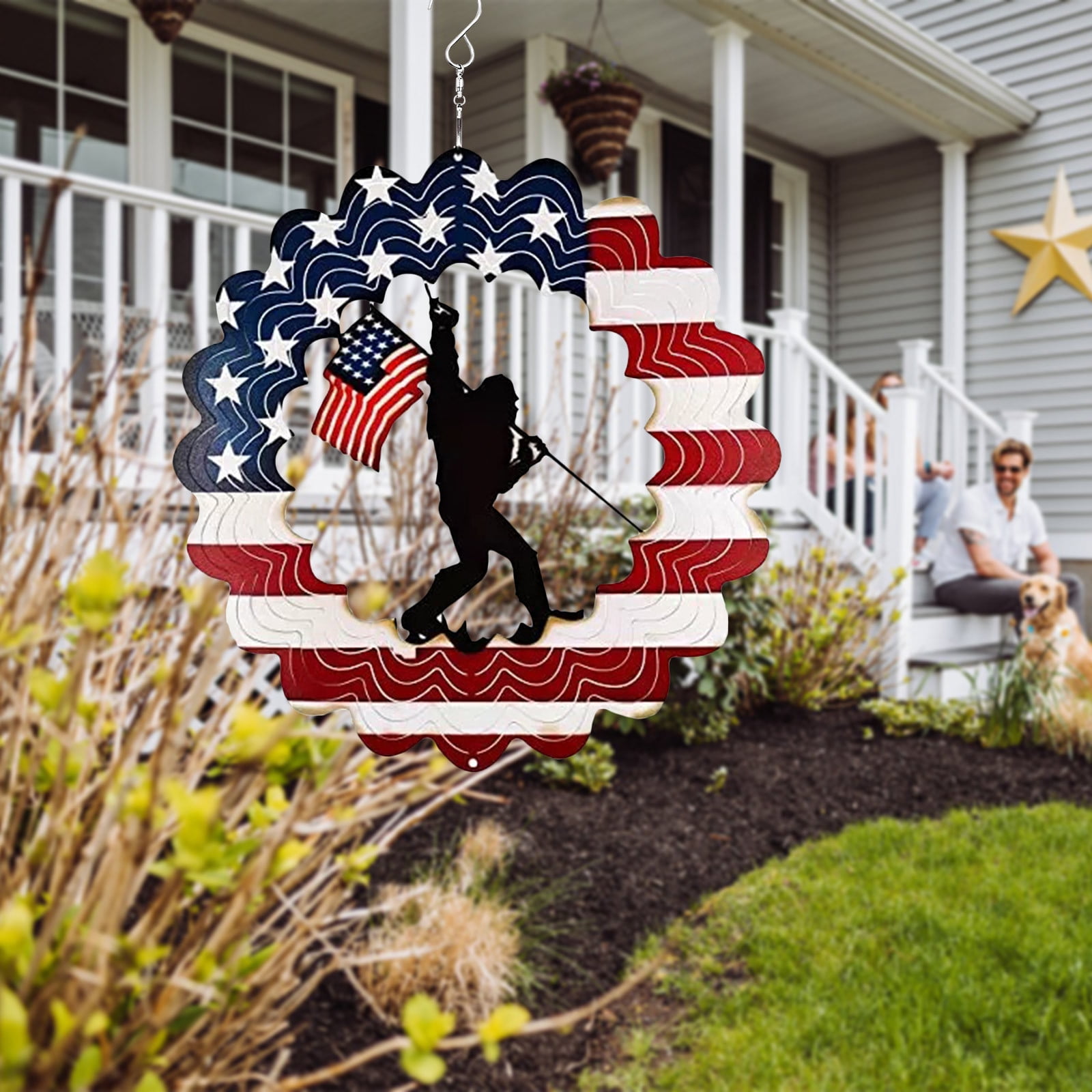 Wind Chime Savings Clearance Gmogad Metal Air-spinning Machine - 3D Air ...