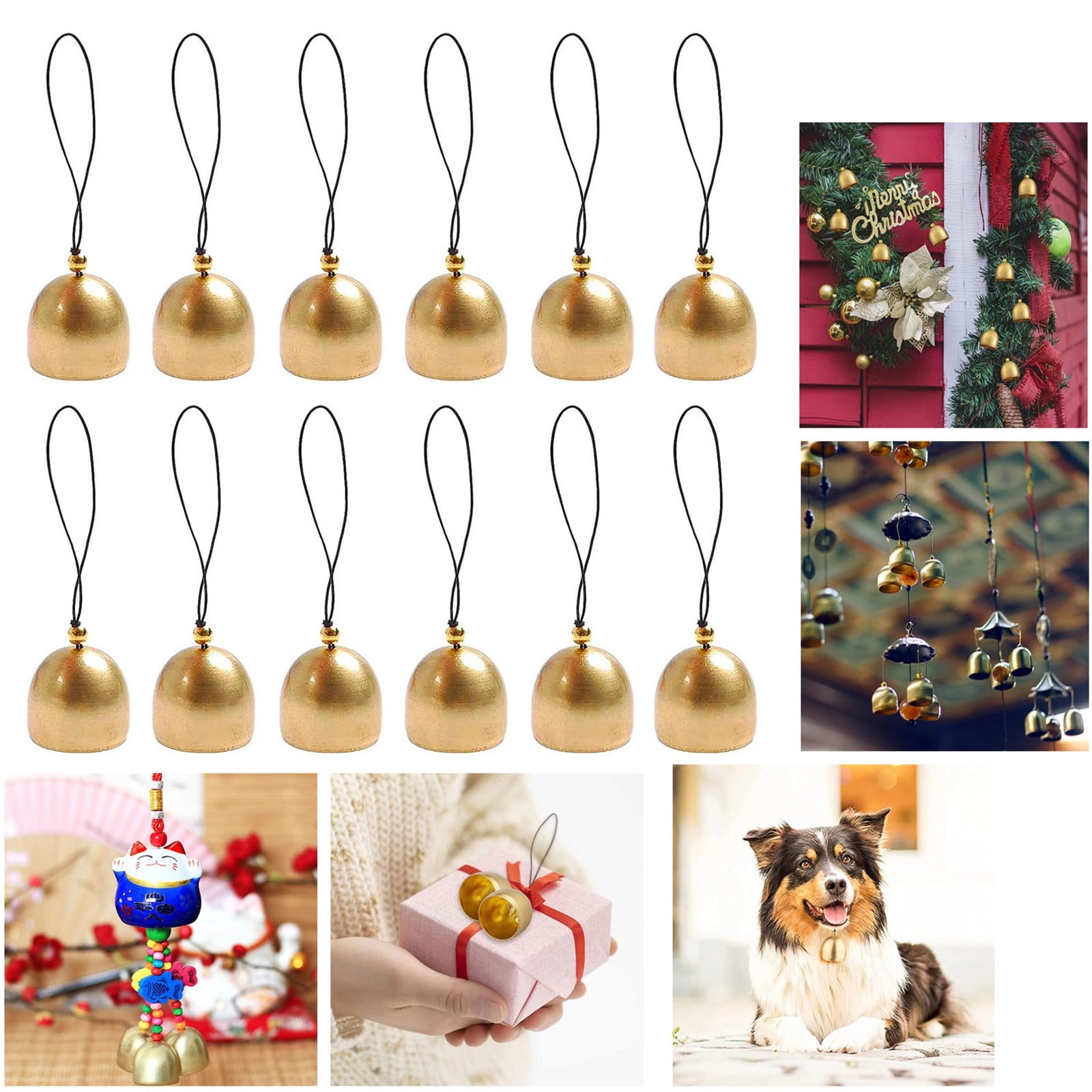 Wind Chimes Brass Solid Wood Dopamine Doorbell, Brass Material Magnetic ...