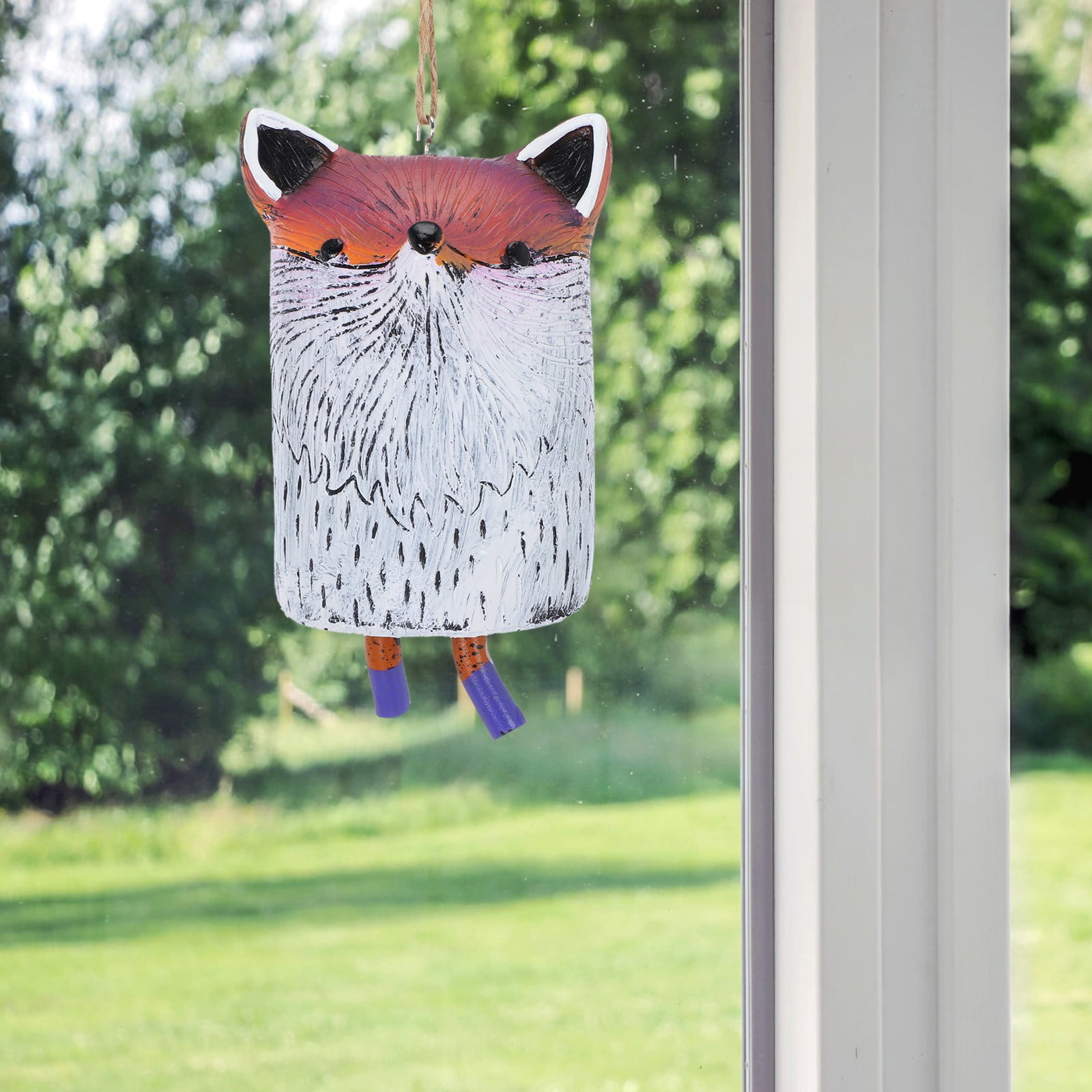 Boho Handmade Rustic Natural Wood Rustic Animal Wind Chimes, with ...