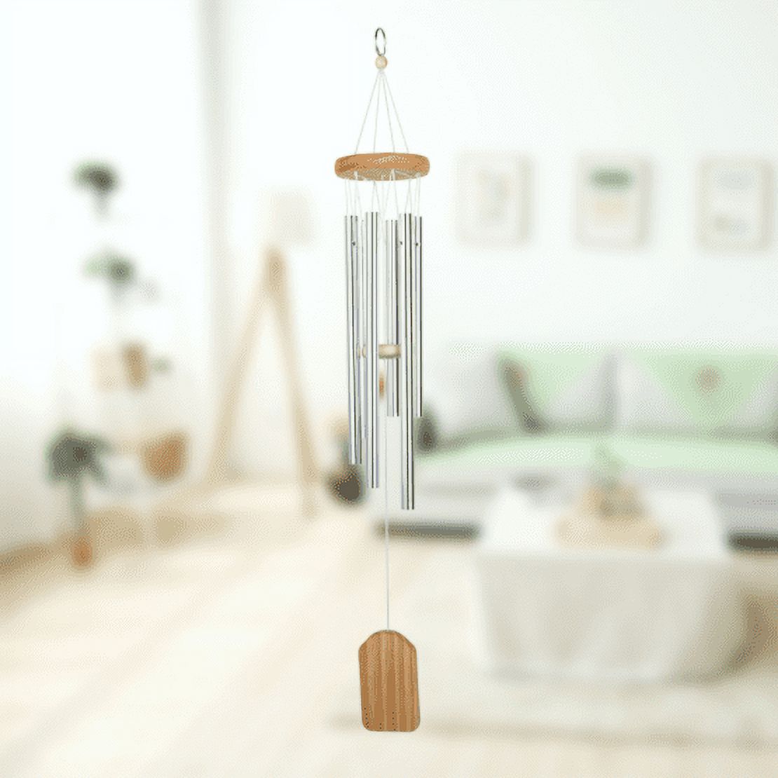 Wind Chimes Large Tone Resonant Bell 6 Tubes Chapel Church Garden Decor ...