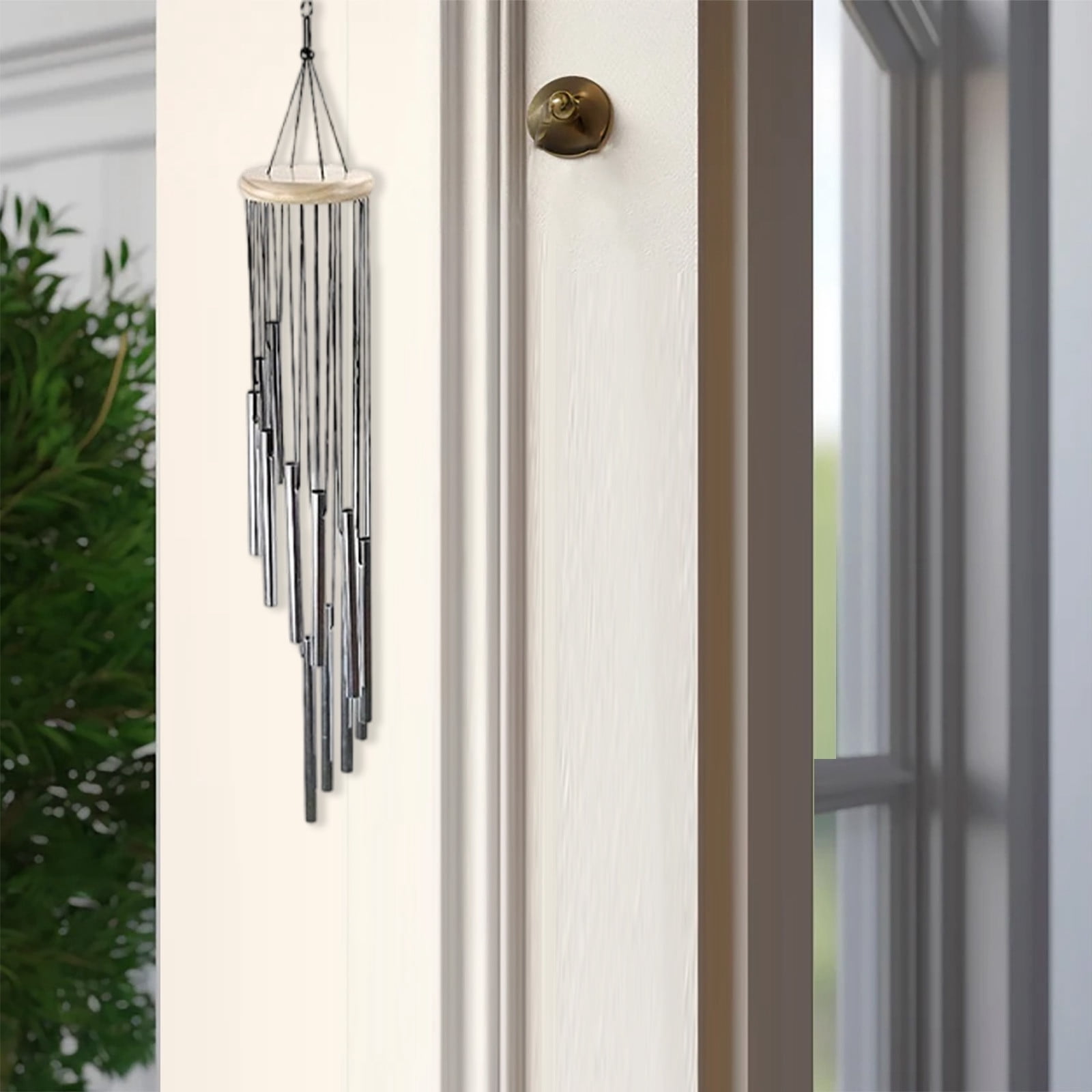 Wind Chimes, Metal Tube Wind Chimes, Deep Tone Wind Chimes, Wooden Top ...