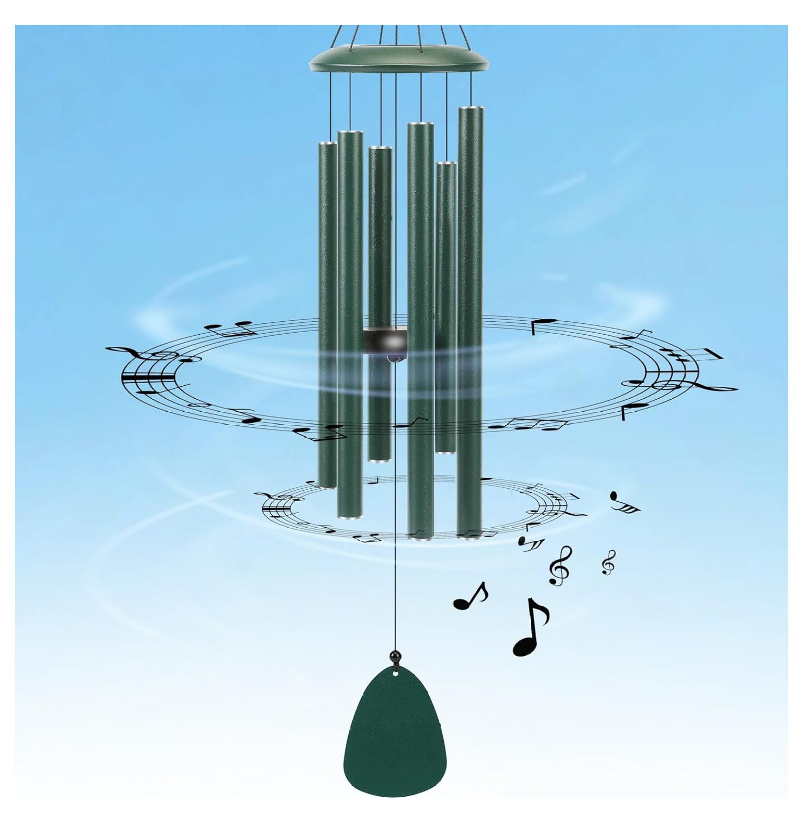 Wind-Chimes-Outdoor-Deep-Tone, Large Soothing Melodic Tones Windchimes ...
