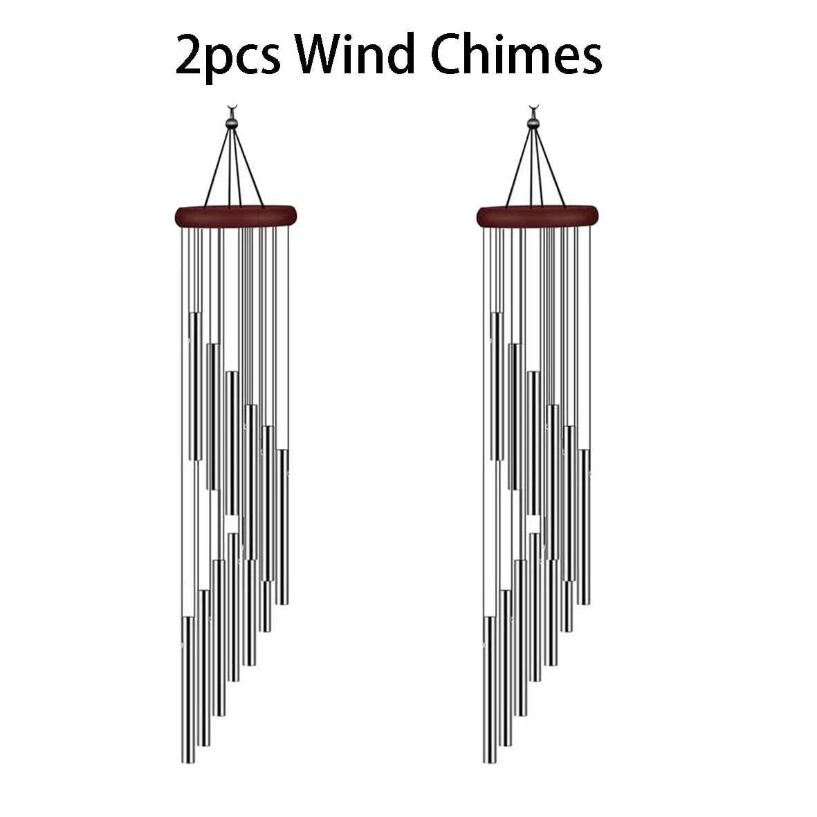 Wind Chimes for Outside, Sympathy Wind Chimes Outdoor Clearance with 12 ...