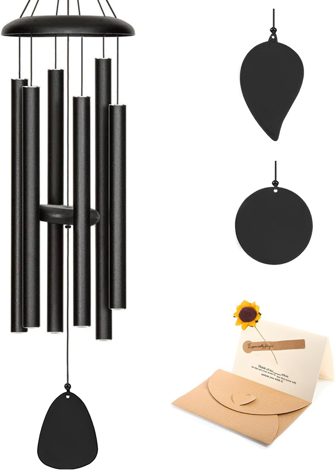 Wind Chimes for Outside, 3 Replaceable Wind Catchers, Large Windchime ...