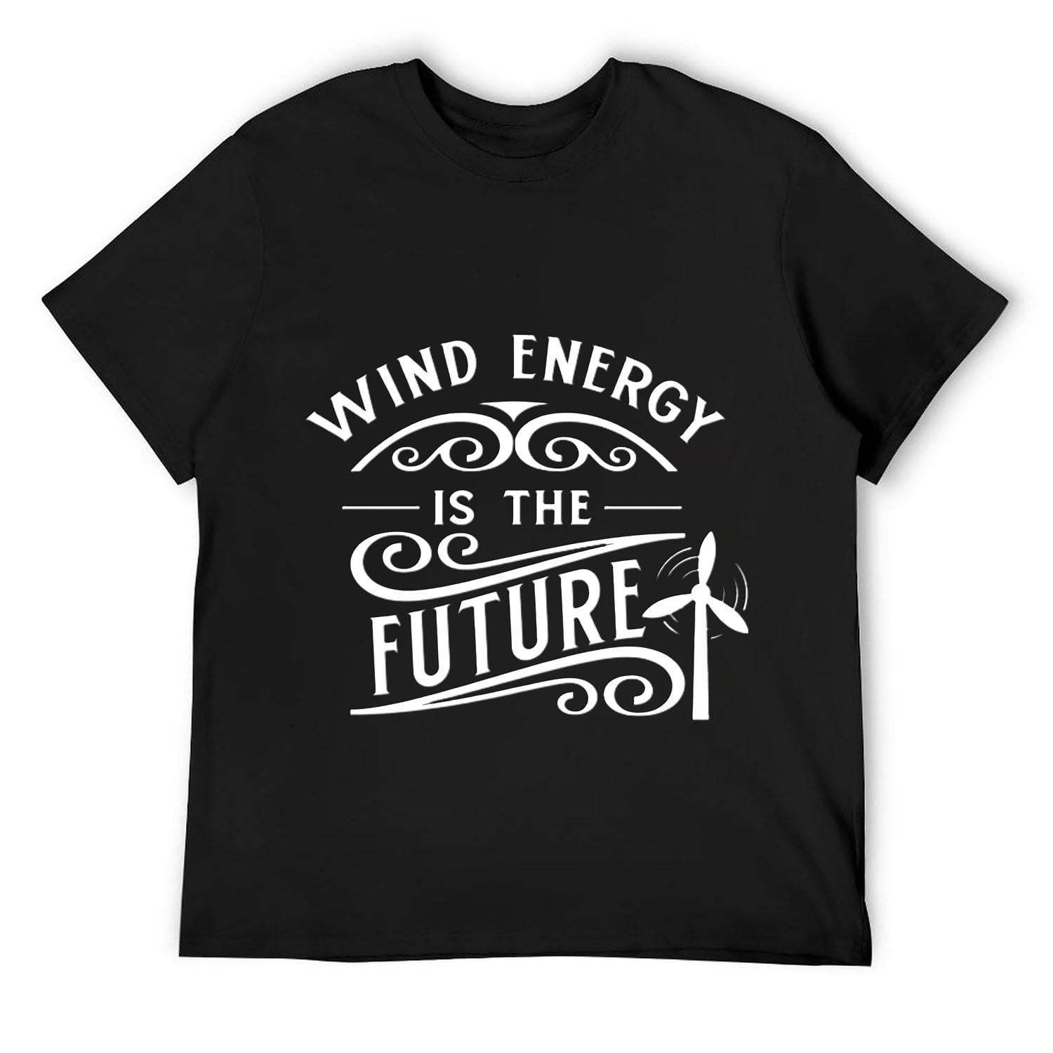 Wind Energy Is The Future Power Windmill Renewables Sweatshirt Black L ...