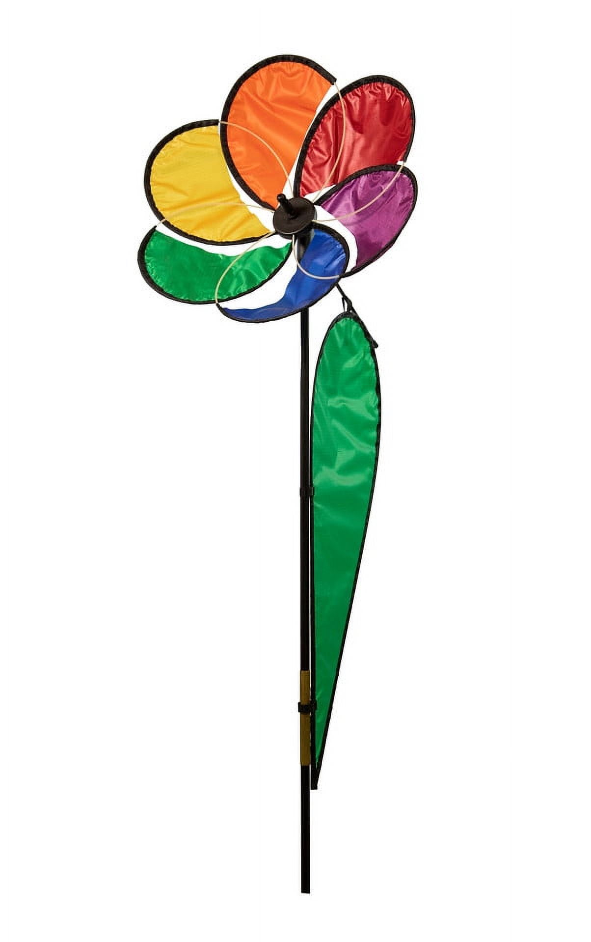 Wind Fairy Small Rainbow Daisy Flower Spinner - Colorful Flower Spinner ...