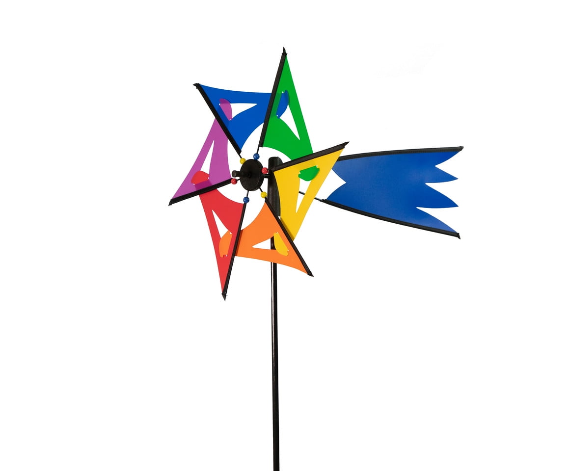 Wind Fairys Comet Windmill - Rainbow - Spinning Outdoor Ground Décor ...