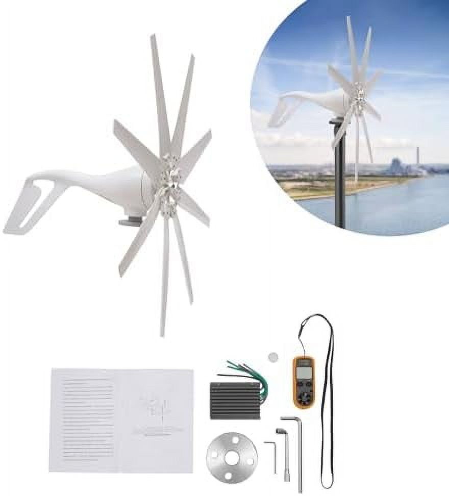 Wind Generator Kit 600W 12V with Blade, Wind Turbine Generator Kit with ...