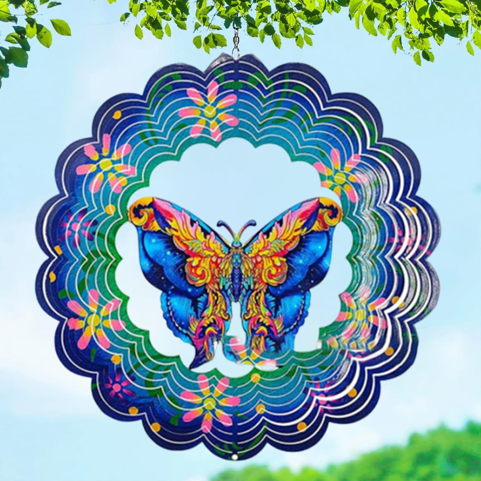 Wind Gifts For Women/Men 12 Inch 3D Stainless Steel Hanging Wind Metal ...