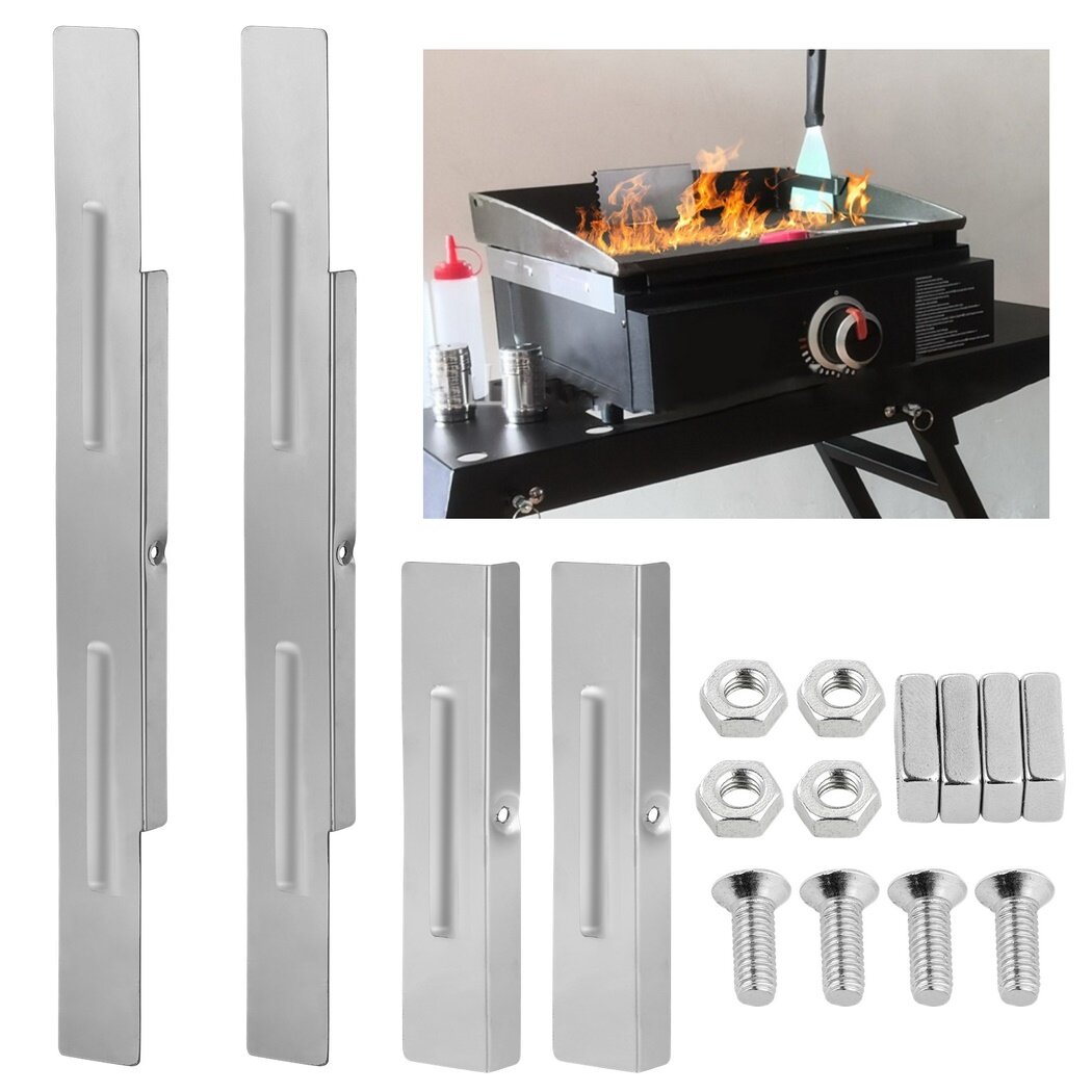 Wind Guards for Barbecue, Magnetic Wind Screen Kit Compatible with ...