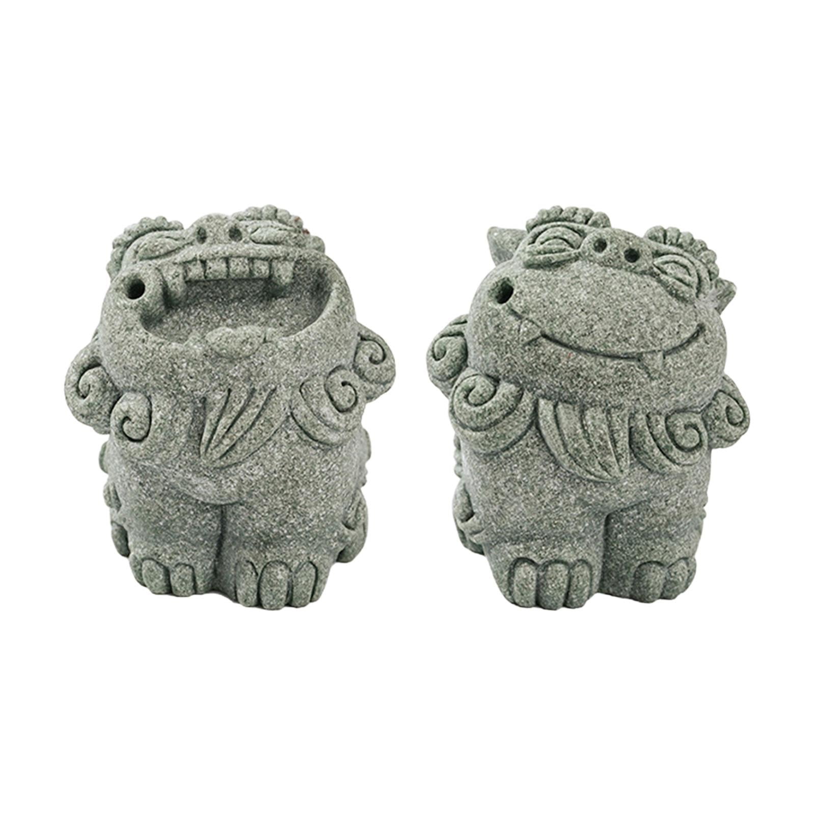 Wind Lion Statue Home Decor Wind Lion Figurines Statue Decorative Photo ...