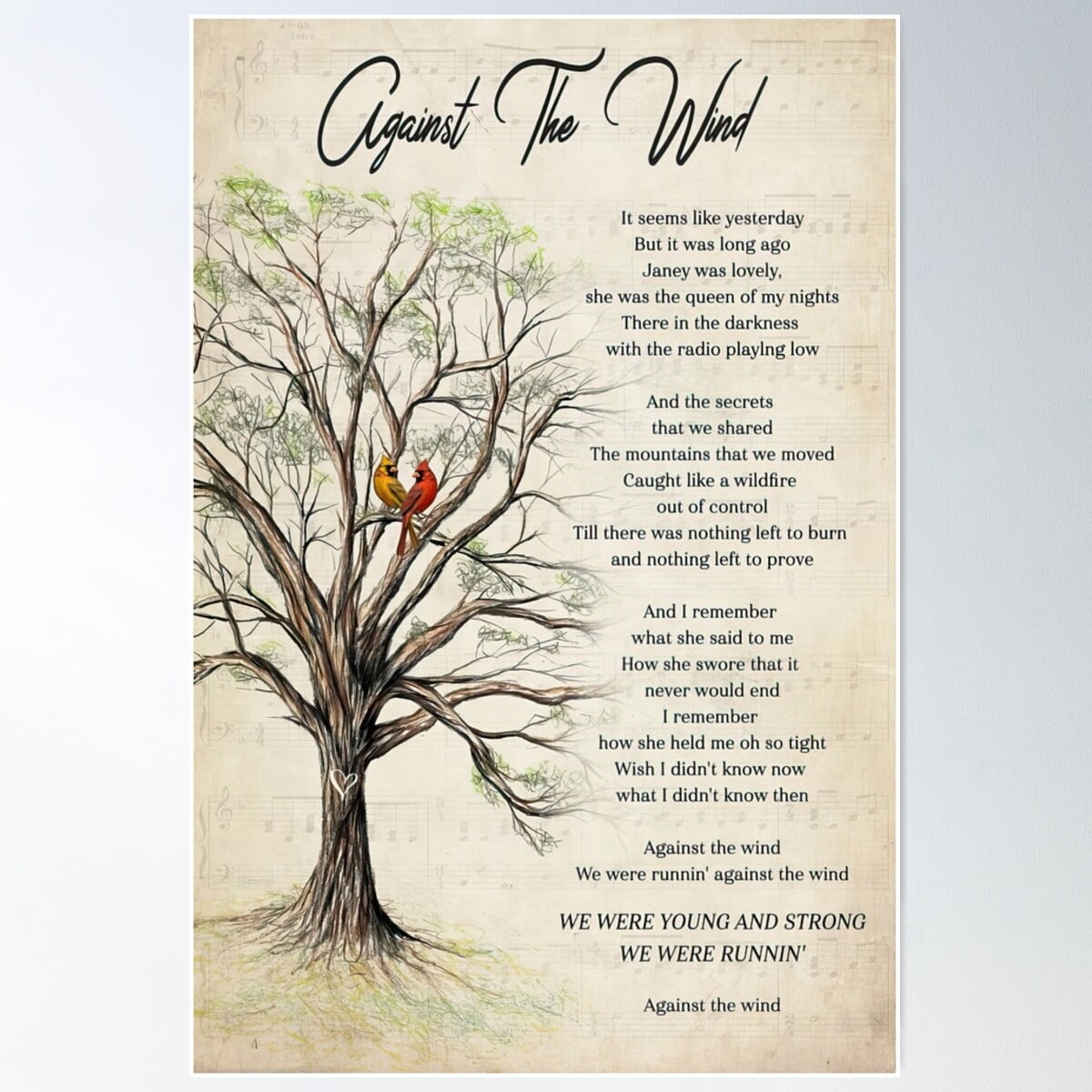 Against The Wind Lyrics Bob Seger & The Silver Bullet Band - Cardinal ...