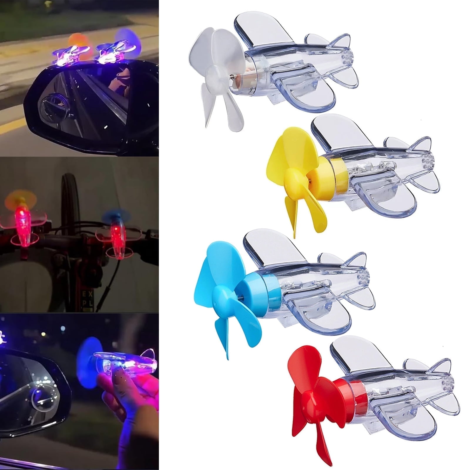 Wind-Powered LED Airplane Propeller – Fun Bike Lights & Accessories ...