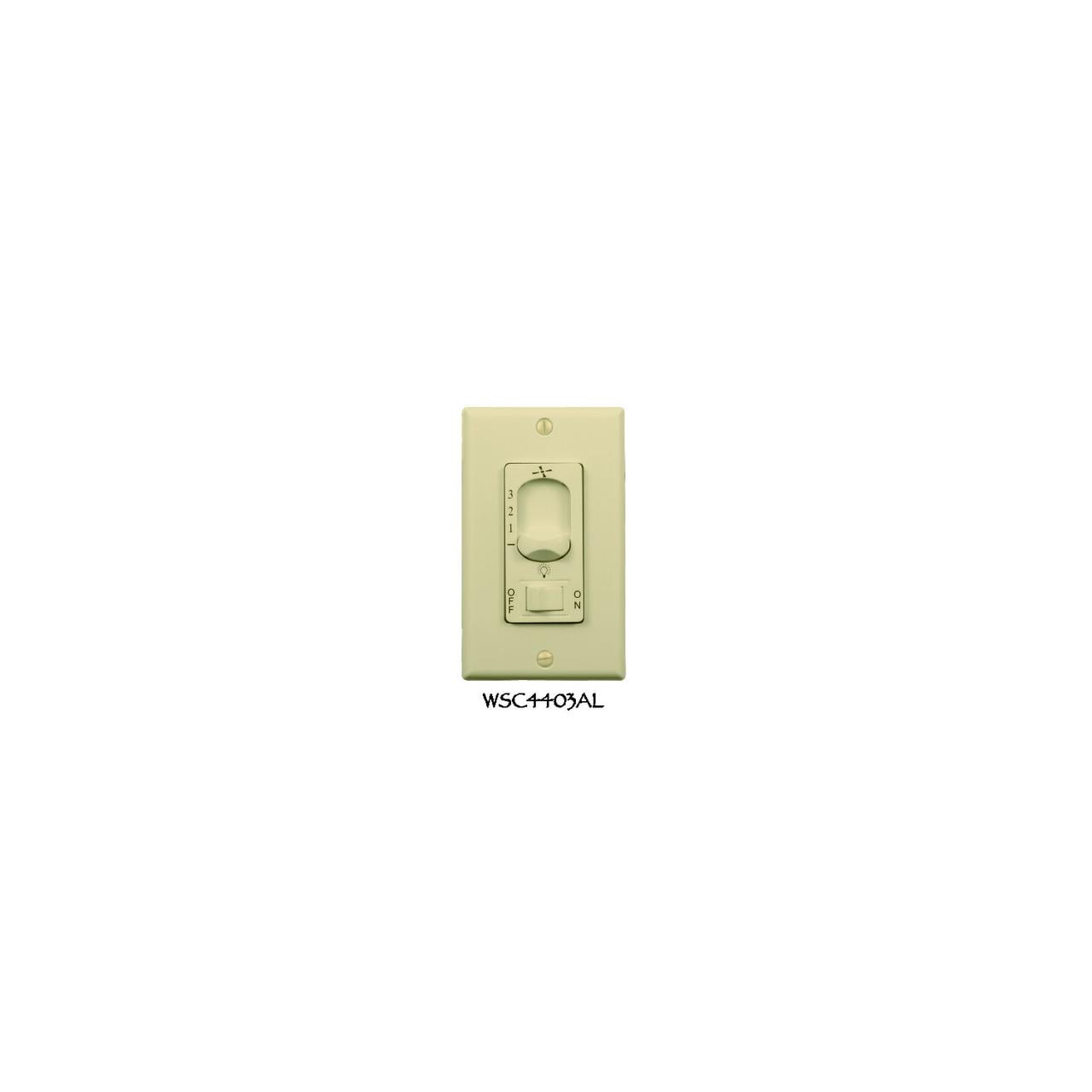 Wind River Fans Dual Fan Light Wall Control ALMOND - Walmart.com
