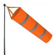 Anley Outdoor Large 30 Inch Orange Windsock with Rip-Stop Nylon ...