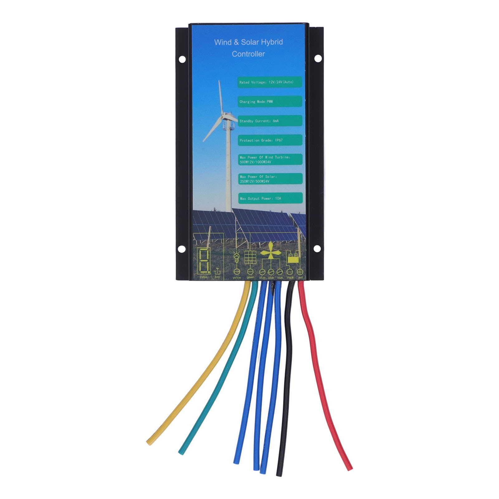 Wind & Solar Hybrid Charge Controller IP67, Auto Adjustment for Wind ...